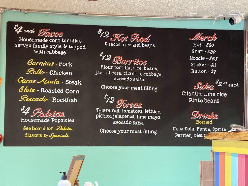 Menu at Lone Chicharron Taqueria restaurant, Seward