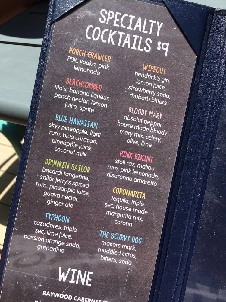 Menu at Wooly's pub & bar, Pismo Beach