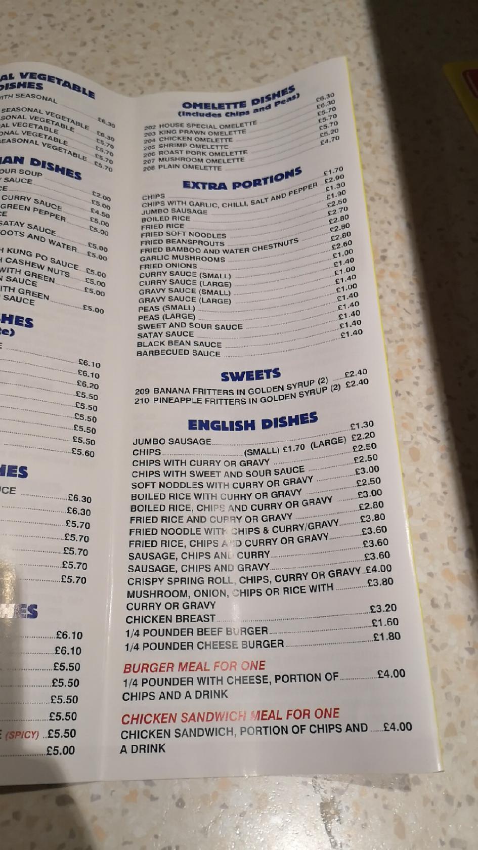 Menu at D & F Kitchen fast food, Hull