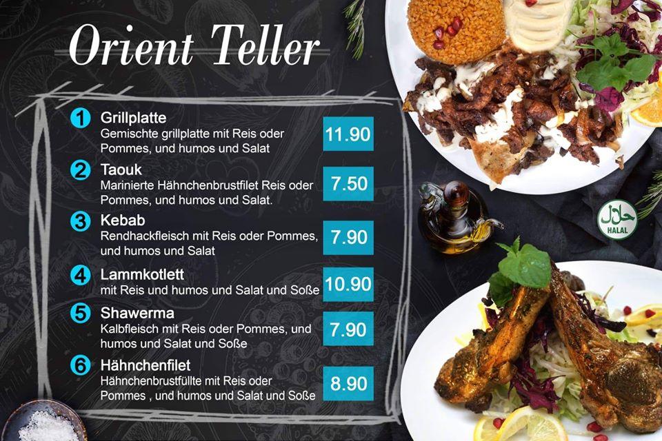 Menu au Orient Kitchen - Arabian Food restaurant, Hambourg