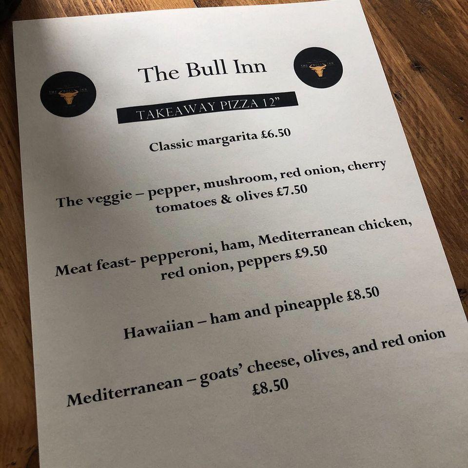 Menu at Bull Inn Fernhill Heath pub & bar, Worcester