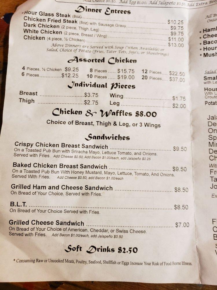 Menu at Chicken Little restaurant, Portland
