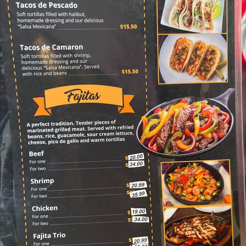 Menu at La Catrina restaurant, Kingman