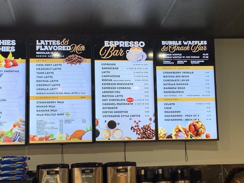 Menu at Bobacha Bubble Tea pub & bar, Mississauga