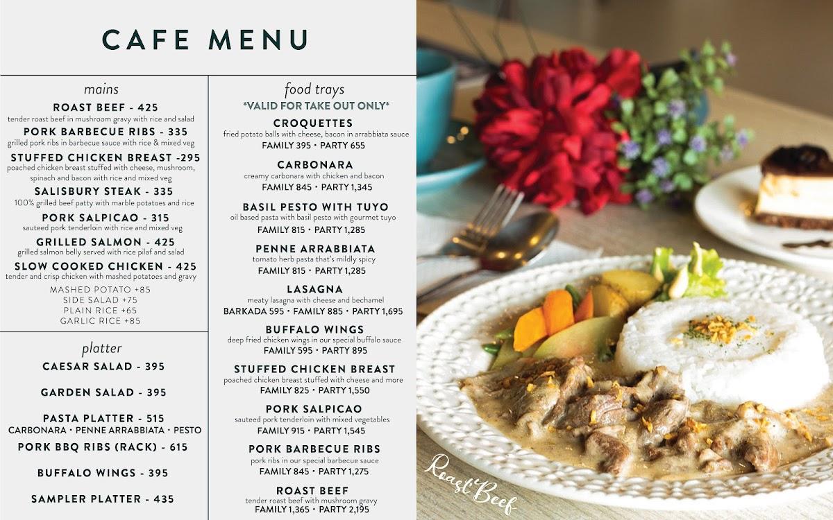 Menu at Cafe Perene, Ayala Malls Feliz, Pasig, Marilaque Infanta Highway