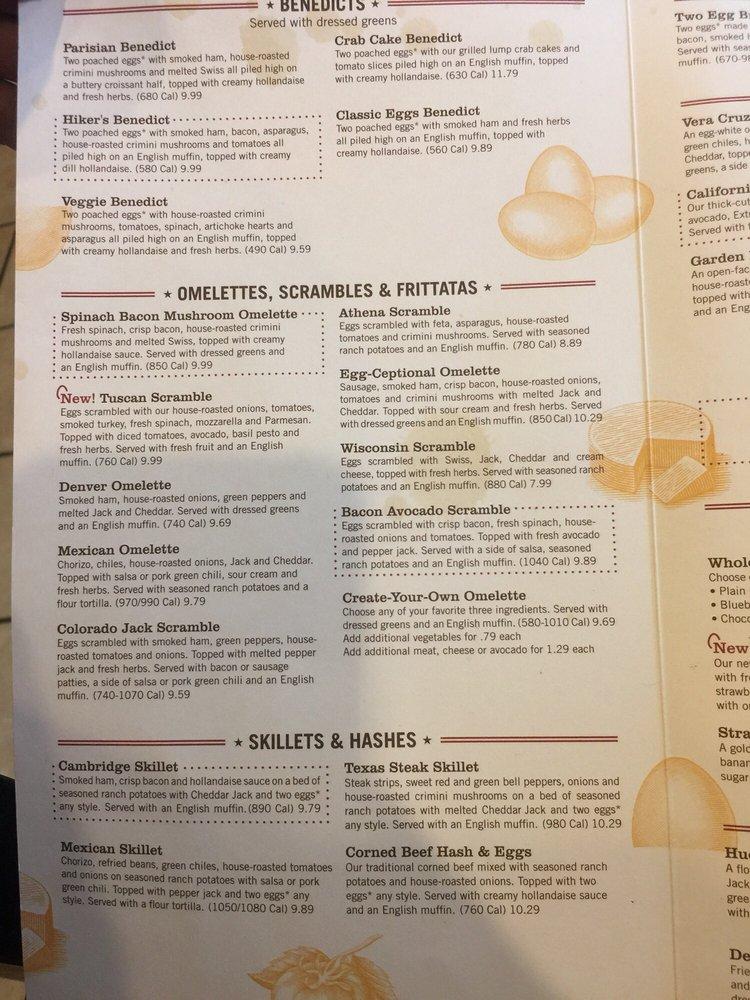 Menu at The Egg & I Restaurants, Colorado Springs, N Academy Blvd