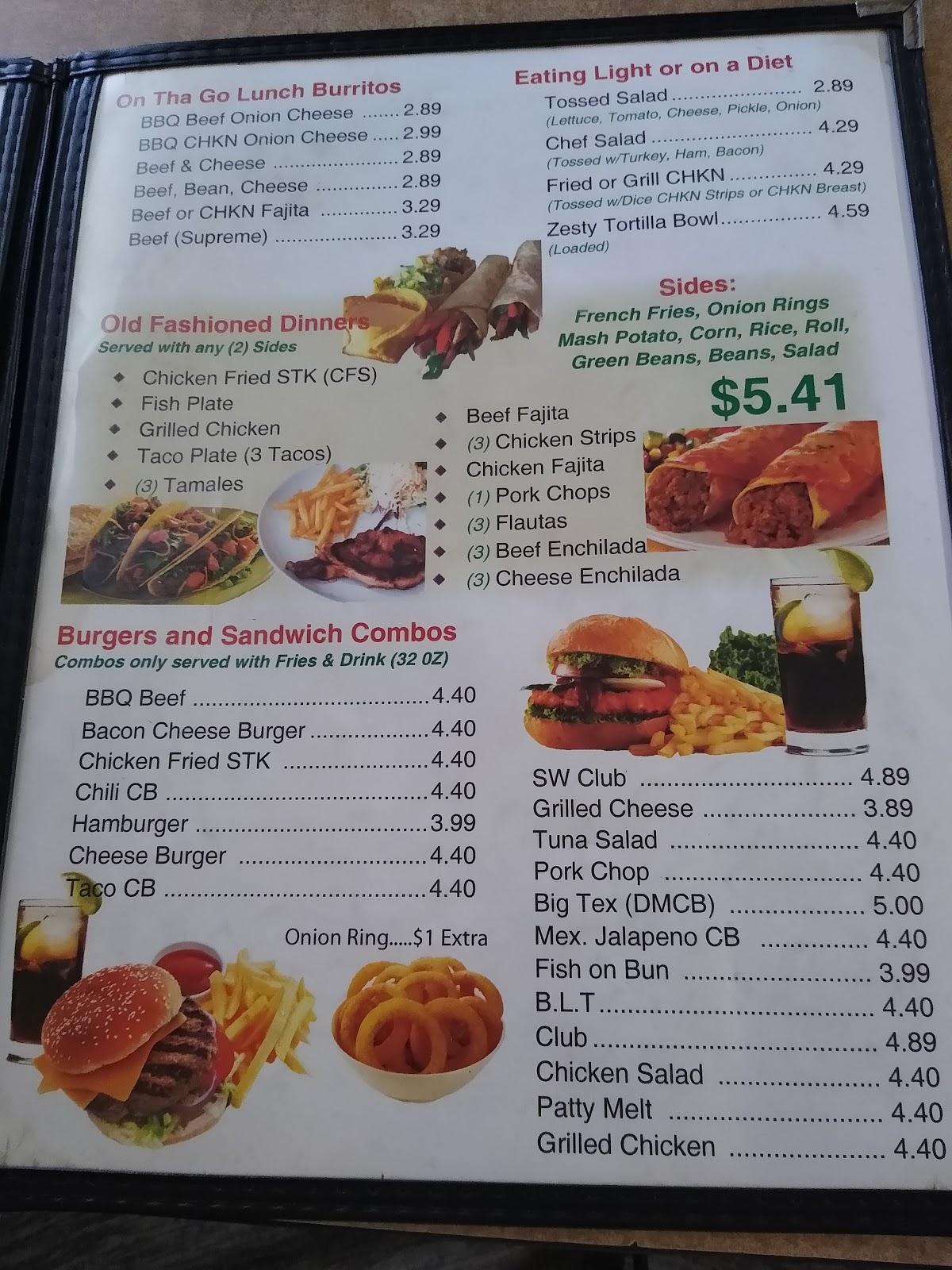 Menu at Daybreak Cafe & Grill, Fort Worth