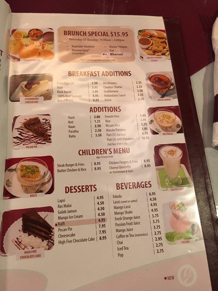 Menu at James Street Café & Grill, Burnaby