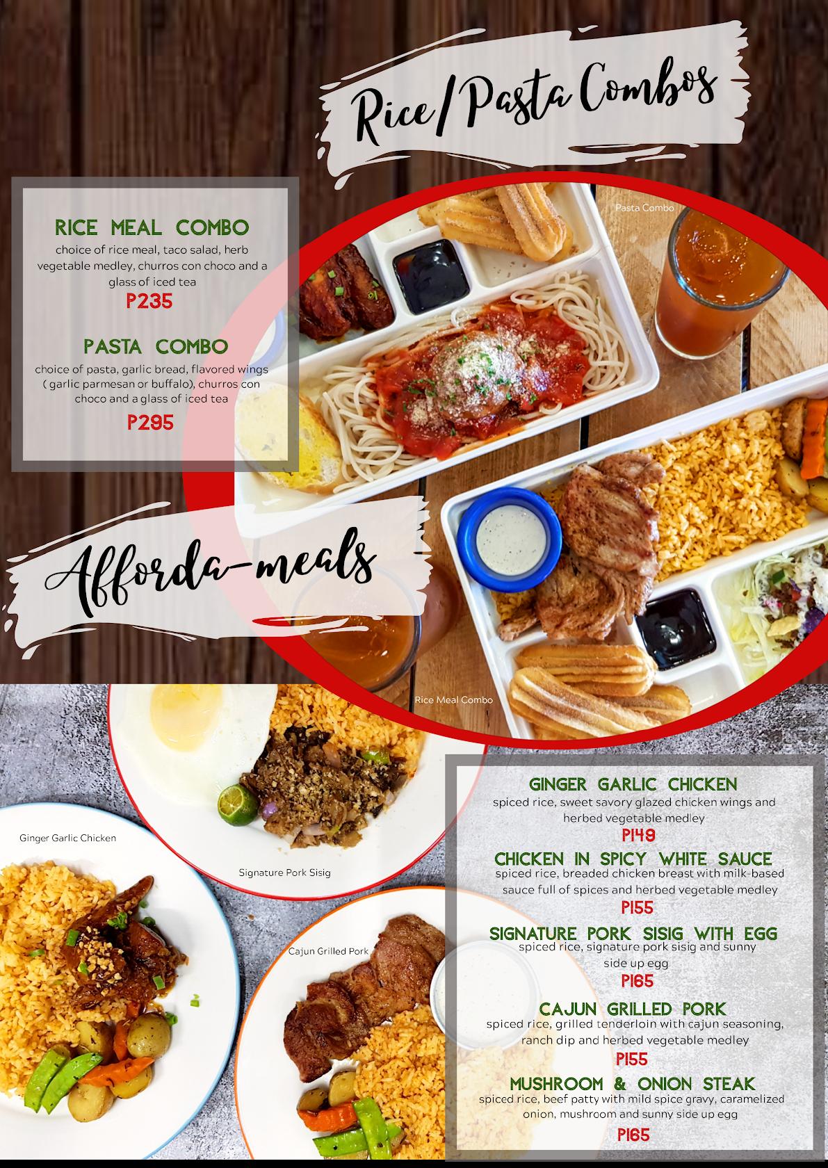 Menu at Spice Jar Restaurant.Catering.Cakes, Los Baños