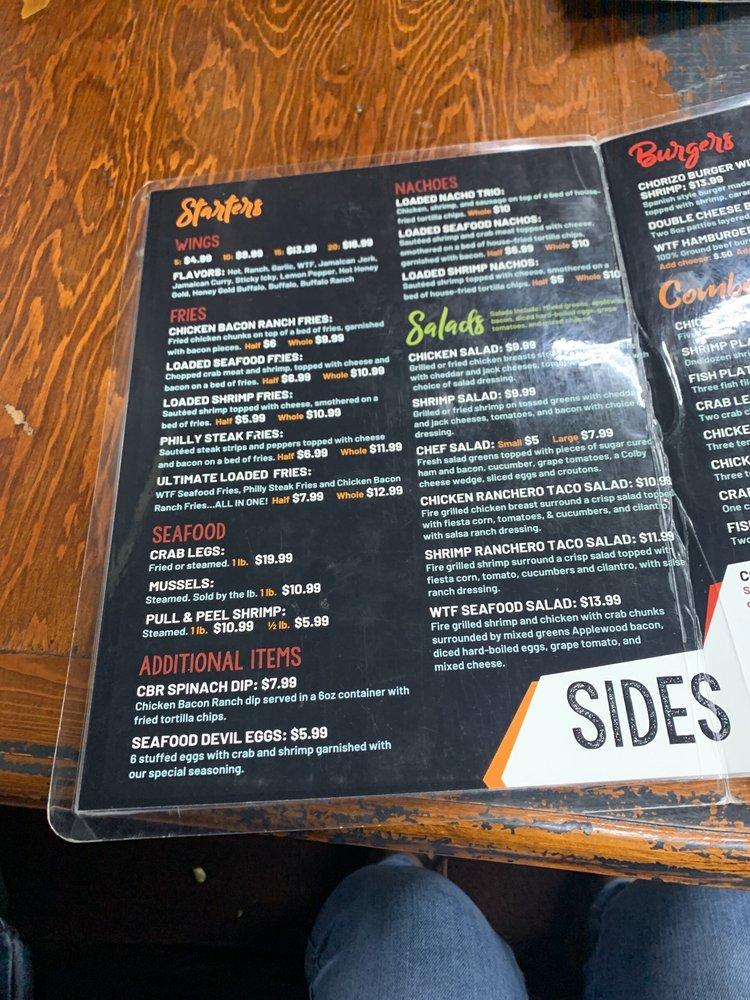 Menu at WTF@ Starkville restaurant, Starkville, 121 Dr Martin Luther ...