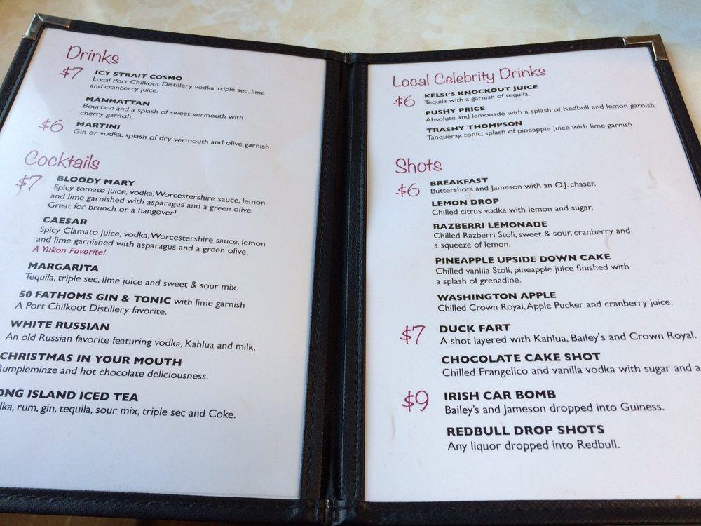 Menu at Bamboo Room Restaurant, Haines