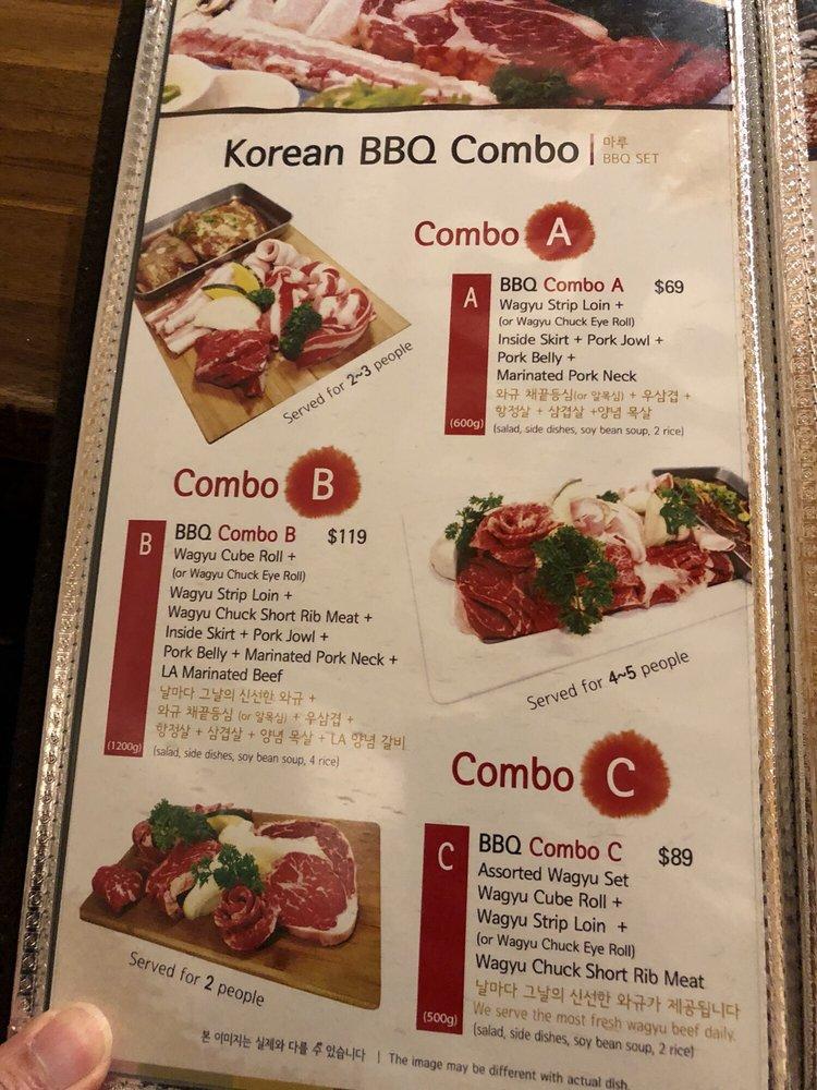 Menu at Maru Grill House restaurant, Brisbane City, 73 Mary St