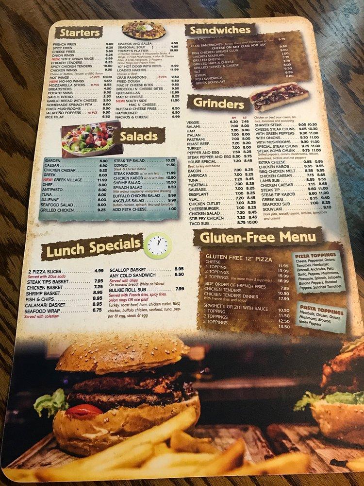 Menu at South Side Tavern pub & bar, Manchester