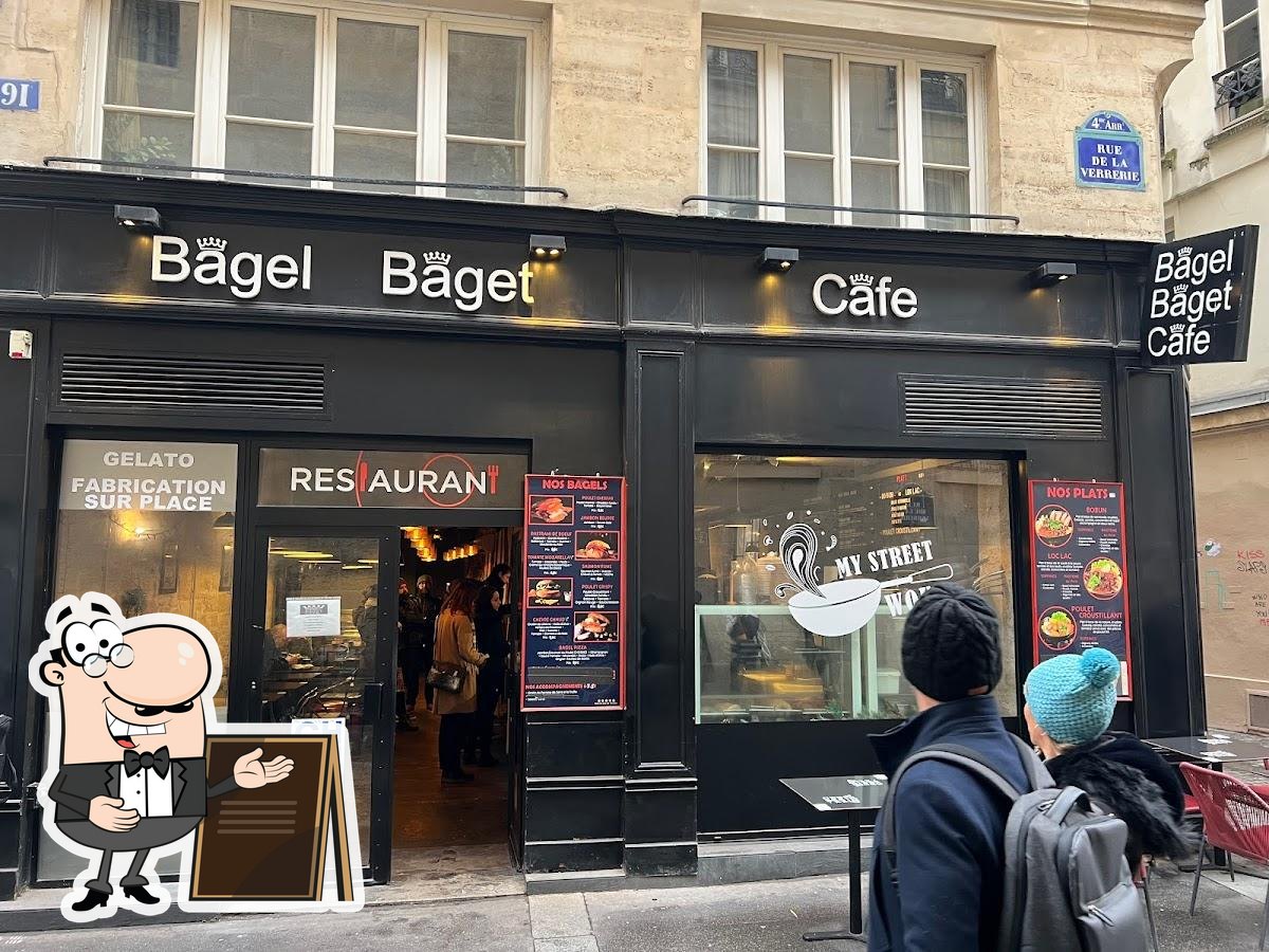 Bagel Baget Café, Paris, 91 Rue de la Verrerie - Restaurant menu and ...