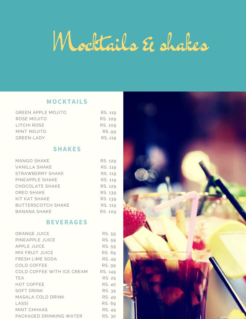 Menu at Jashn,The Restaurant, Ranchi
