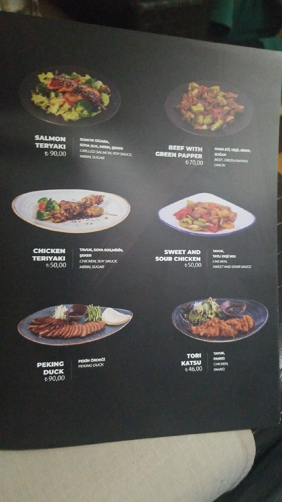Menu at Kaison Express, Antalya