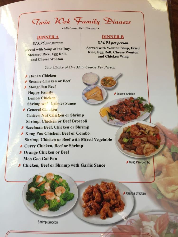 Menu at Twin Wok Restaurant, Ely