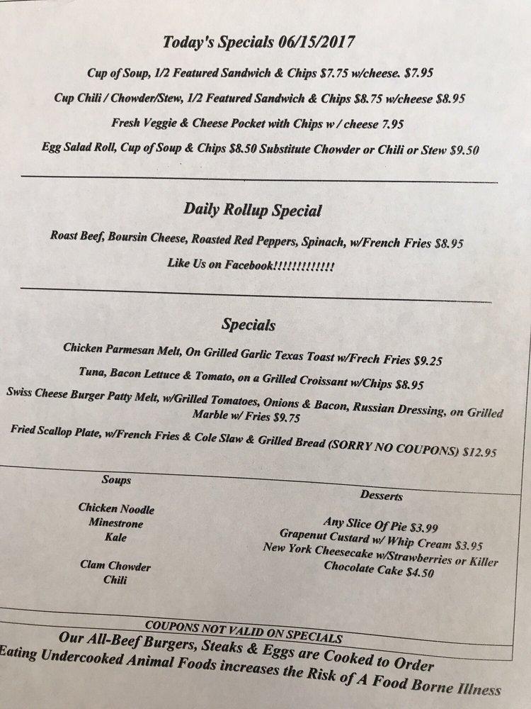 Menu at Piccadilly Cafe & Deli, Yarmouth