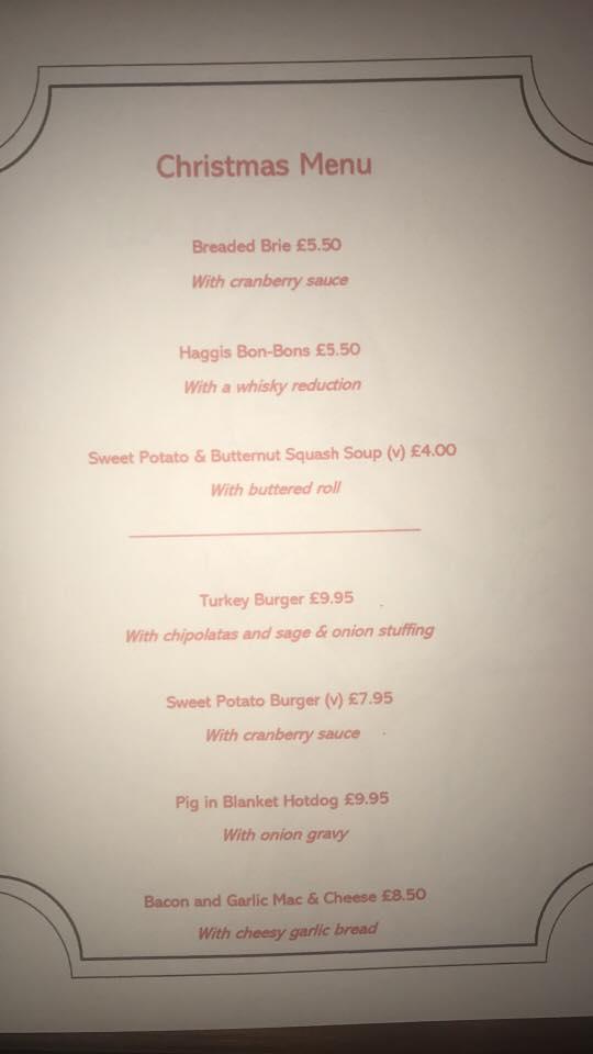 Menu at Rufus T Firefly pub & bar, Glasgow