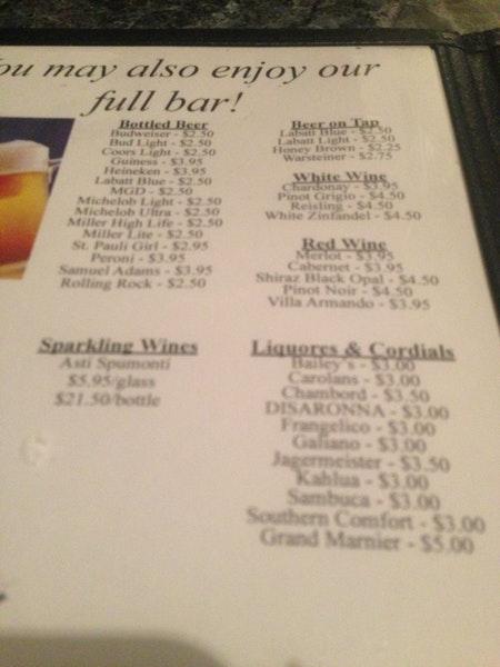Menu at Belleria Struthers pizzeria, Struthers, Youngstown-Poland Rd
