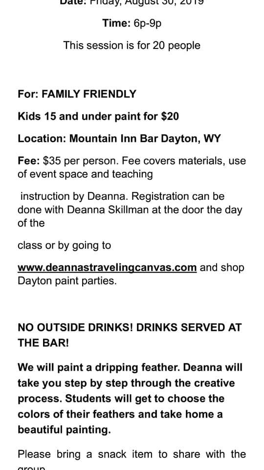 Menu at Mountain Inn Bar, Dayton