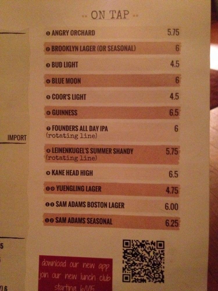 Menu at The Frog Restaurant and Sports Bar, Morristown