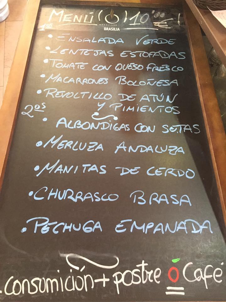 Carta de Bar Petit Morros, Torredembarra, N-340