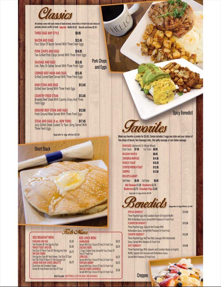 Menu at Franco's Flapjack Family Restaurant, Bonita