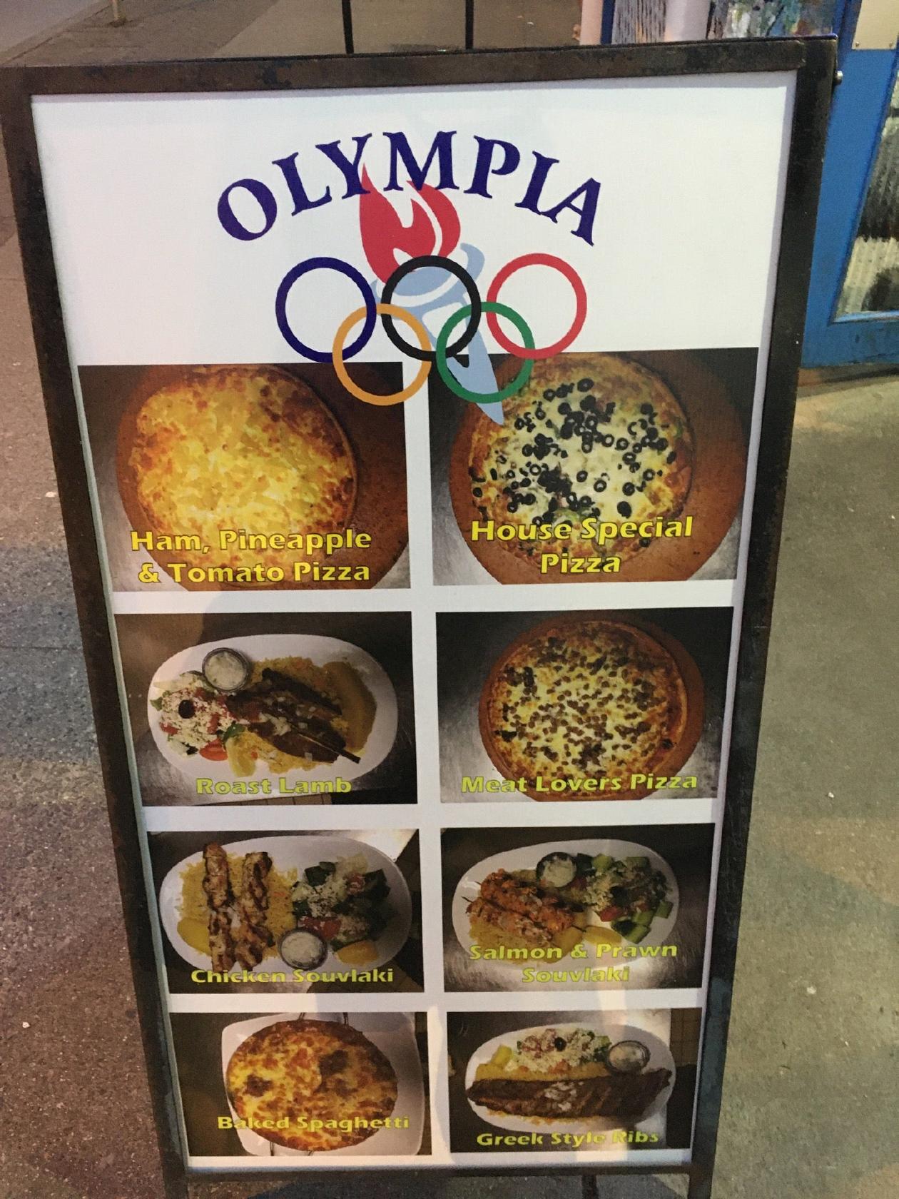 Menu at Olympia Pizza & Pasta Restaurant(Denman st) Vancouver ...