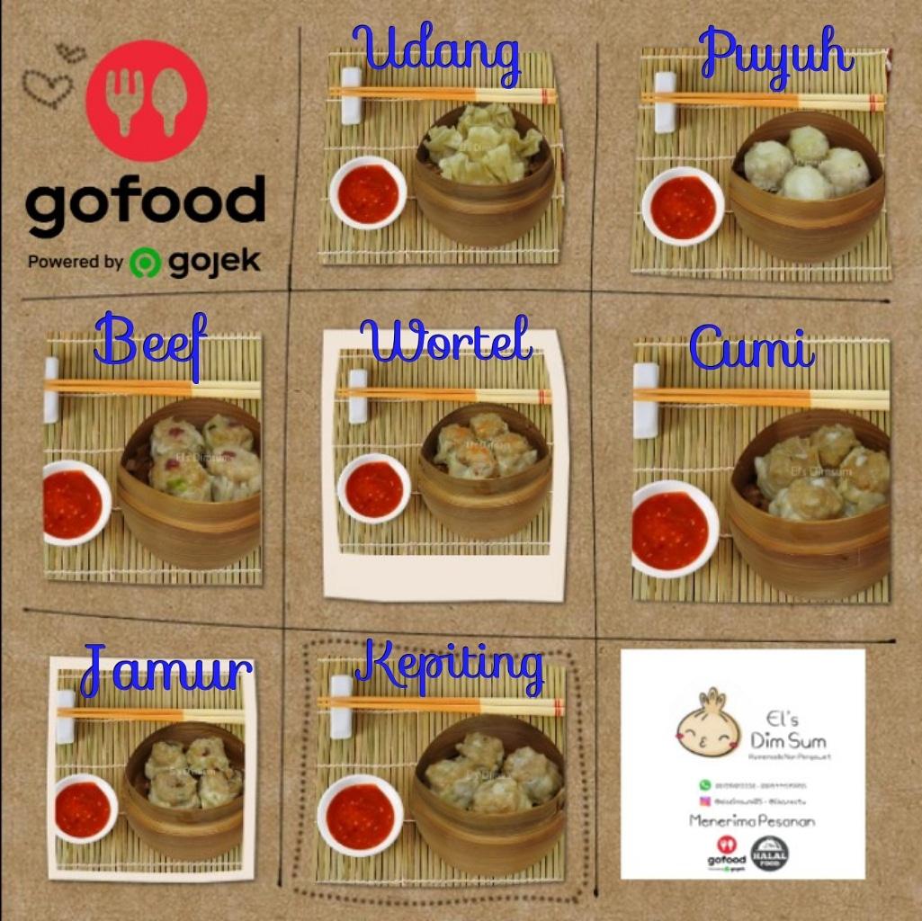 Menu at El's Dim Sum restaurant, South Tangerang