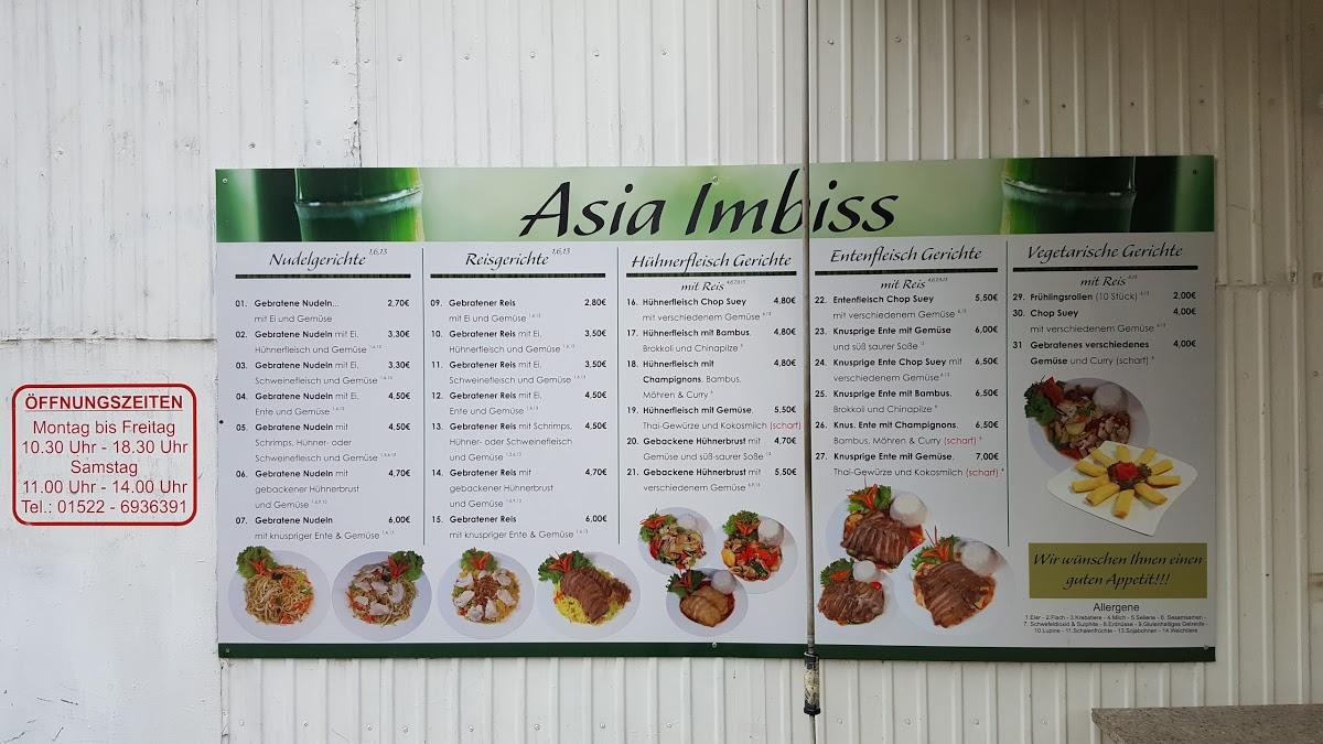Menu at Asia Imbiss pub & bar, Leipzig, Holzhäuser Str. 106/110