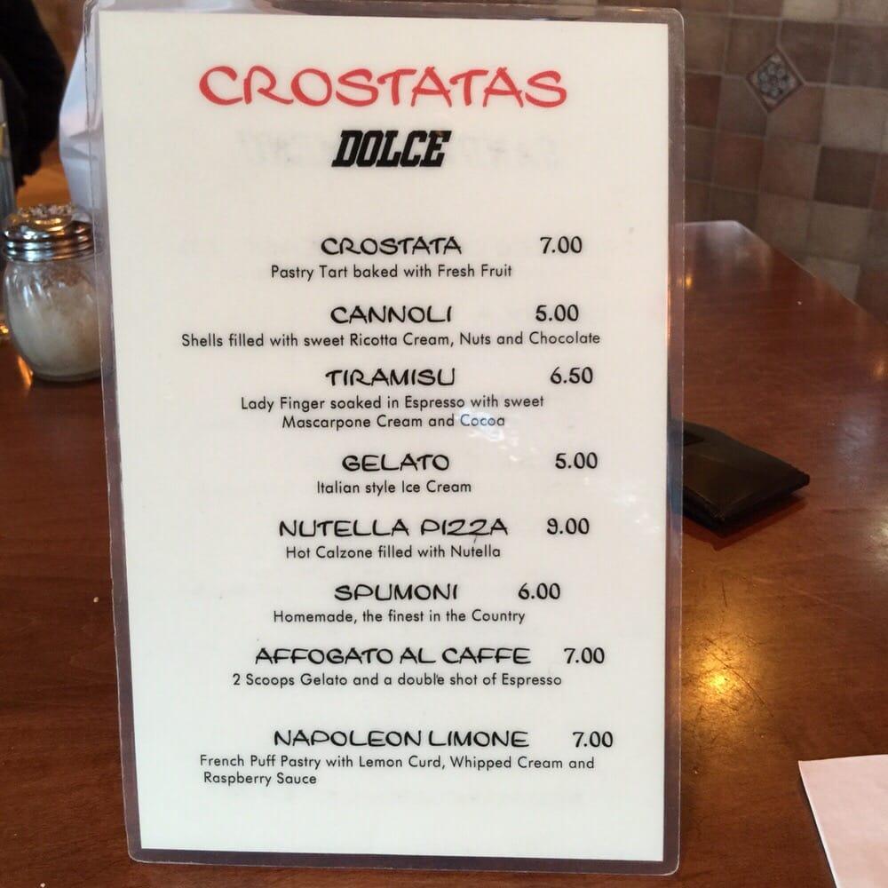 Menu at Crostatas Rustic Pizza pizzeria, Highland Heights