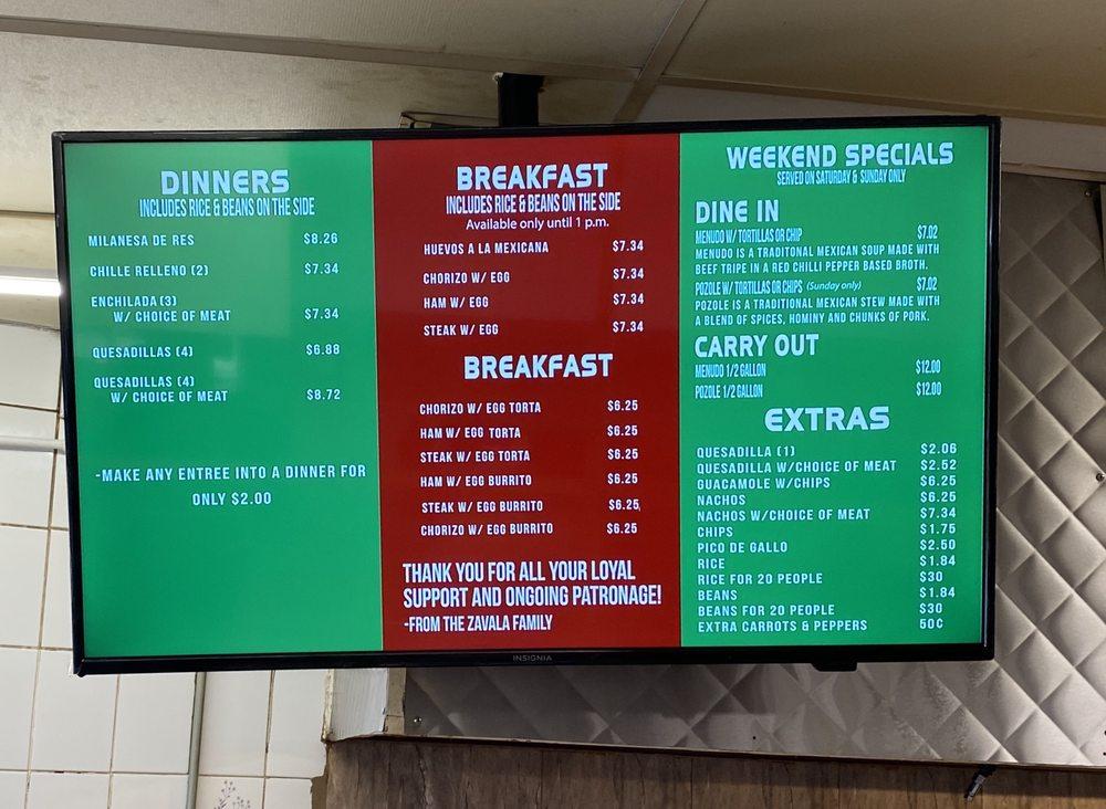 Menu at El Faro restaurant, Summit, S Archer Rd