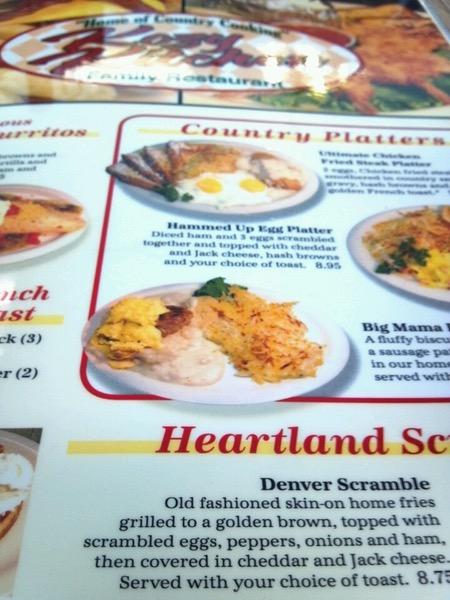 Menu at Kozy Kitchen restaurant, North Bend