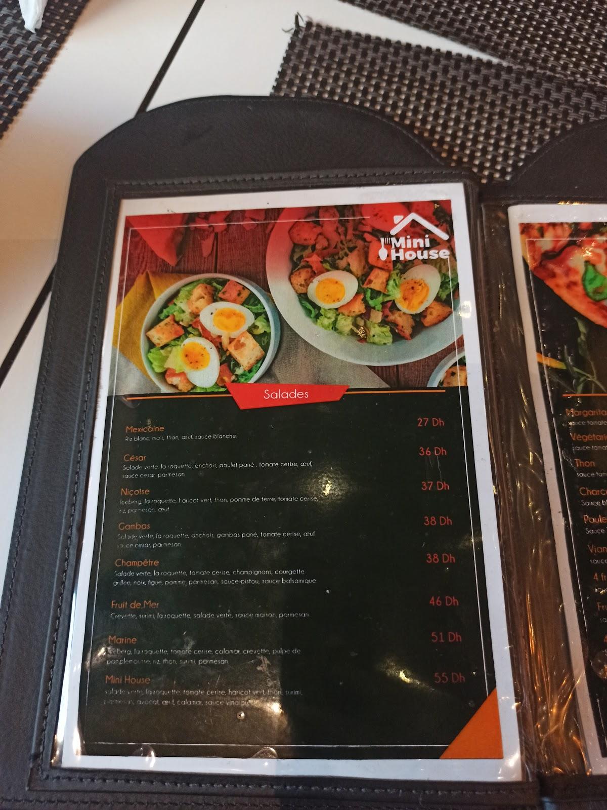 Speisekarte von Mini House restaurant, Kenitra
