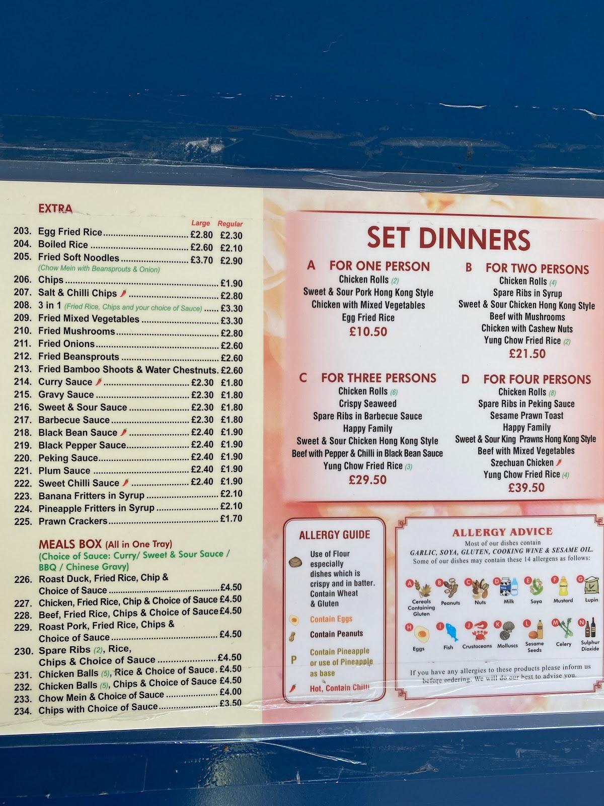 Menu at Top Chef fast food, Derby, 45 Smalley Dr