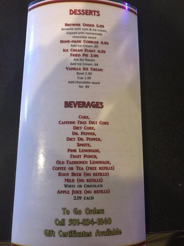 Menu at Gadwall's Grill fast food, North Little Rock