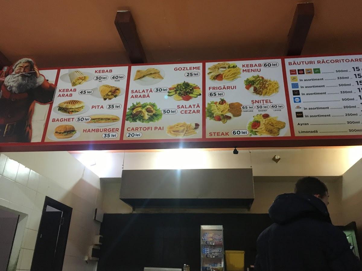 Menu at Rose Kebab Cafe, Chisinau