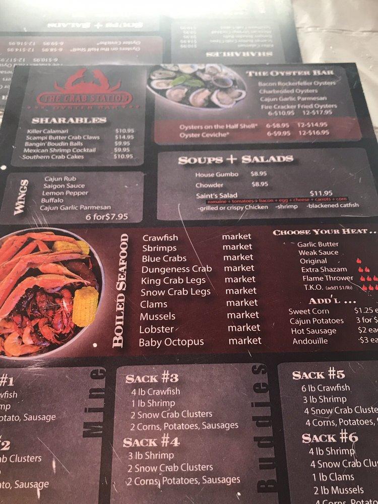 Menu at The Crab Station - Arlington restaurant, Arlington