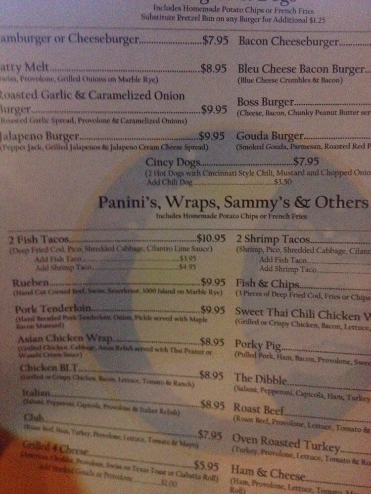 Menu at The Half Moon Bar and Grill, Sioux City