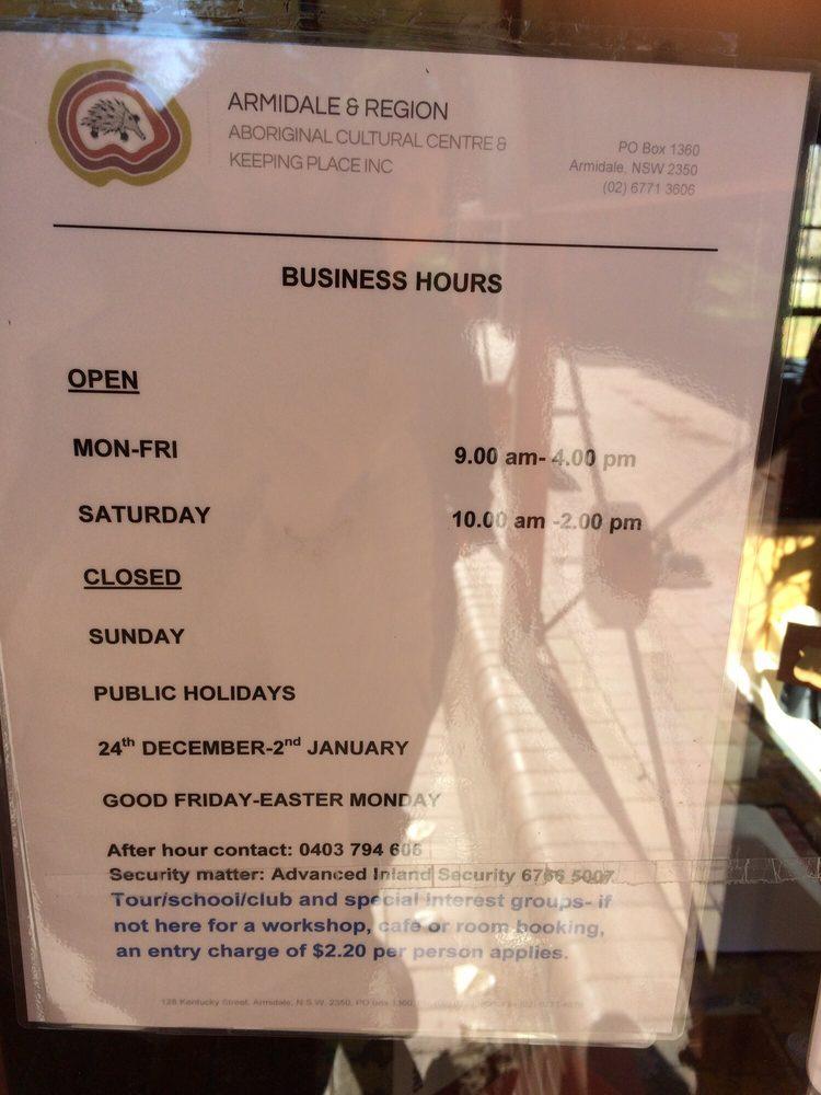 Menu at Echidna Cafe, Armidale