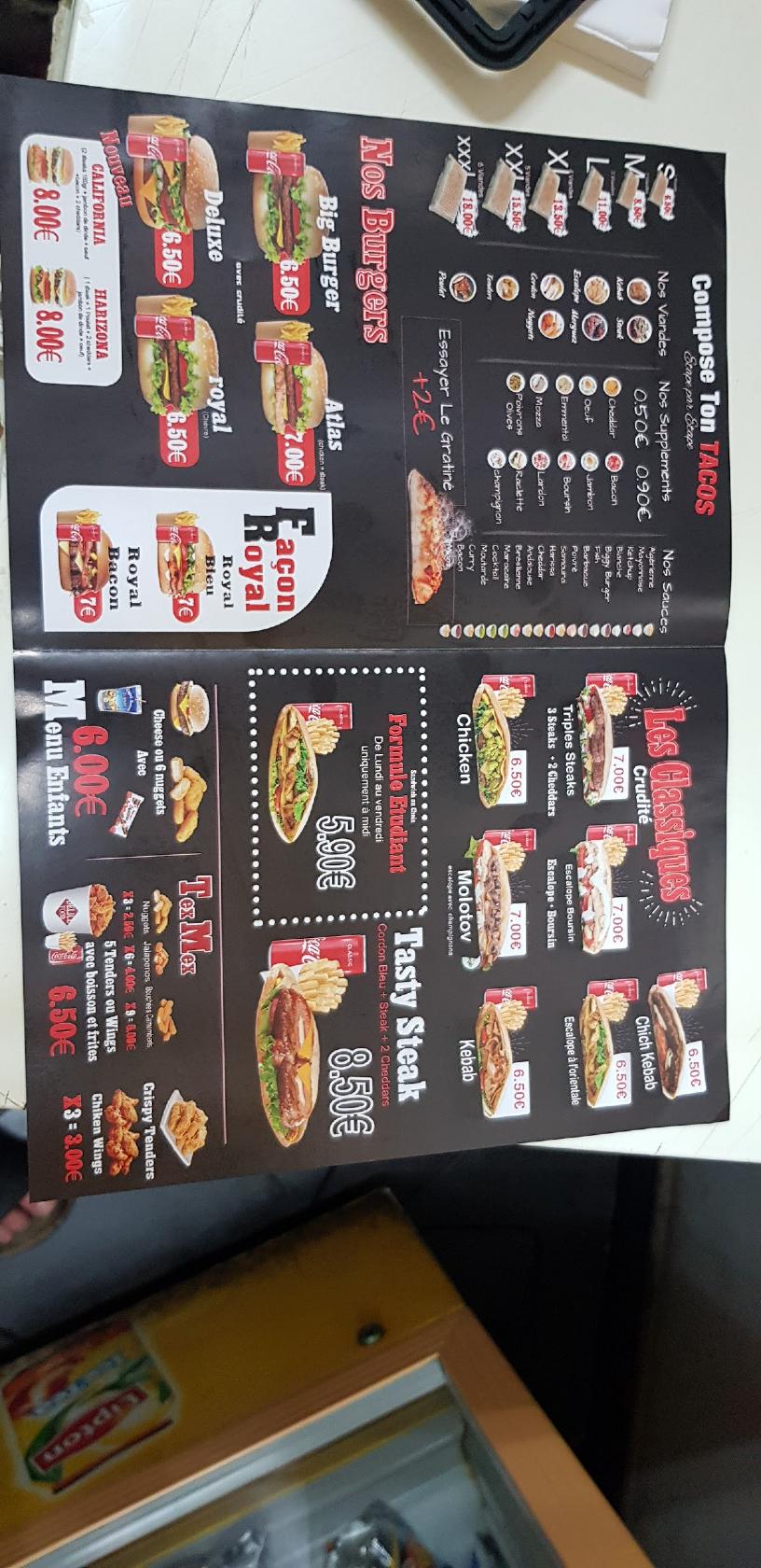 Menu at L Snack Deluxe Halal Fast Food, Pertuis
