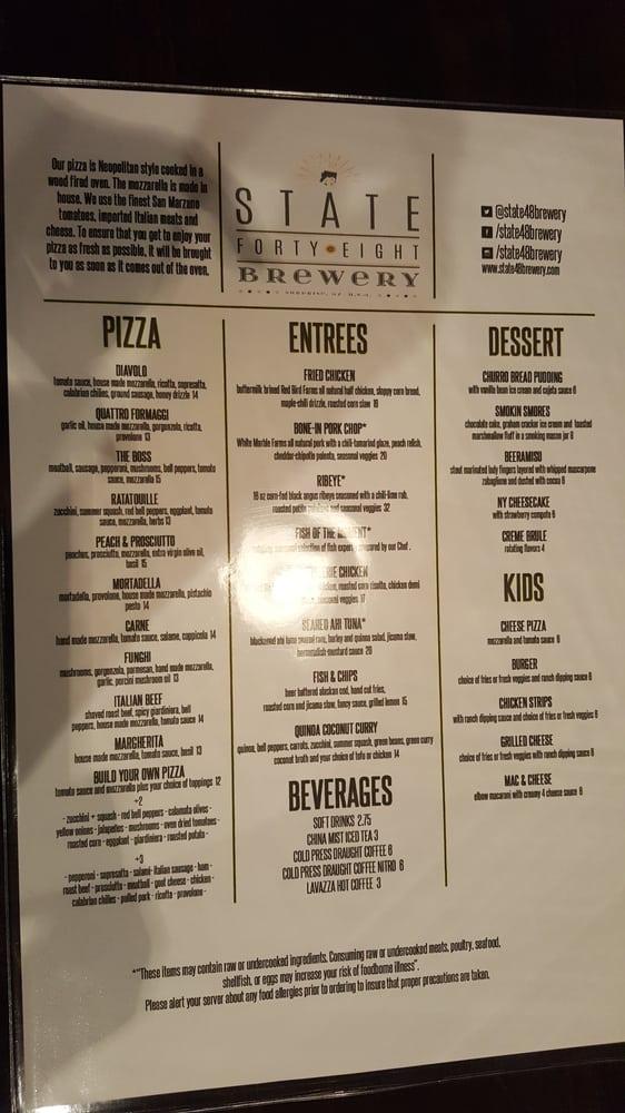 Menu at State 48 Brewery pub & bar, Surprise, W Bell Rd