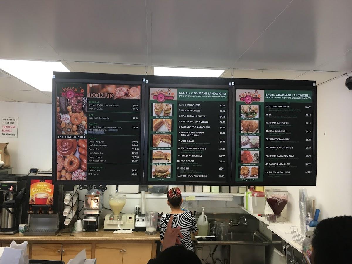 Menu at Happy Donuts & Bagels restaurant, Ukiah