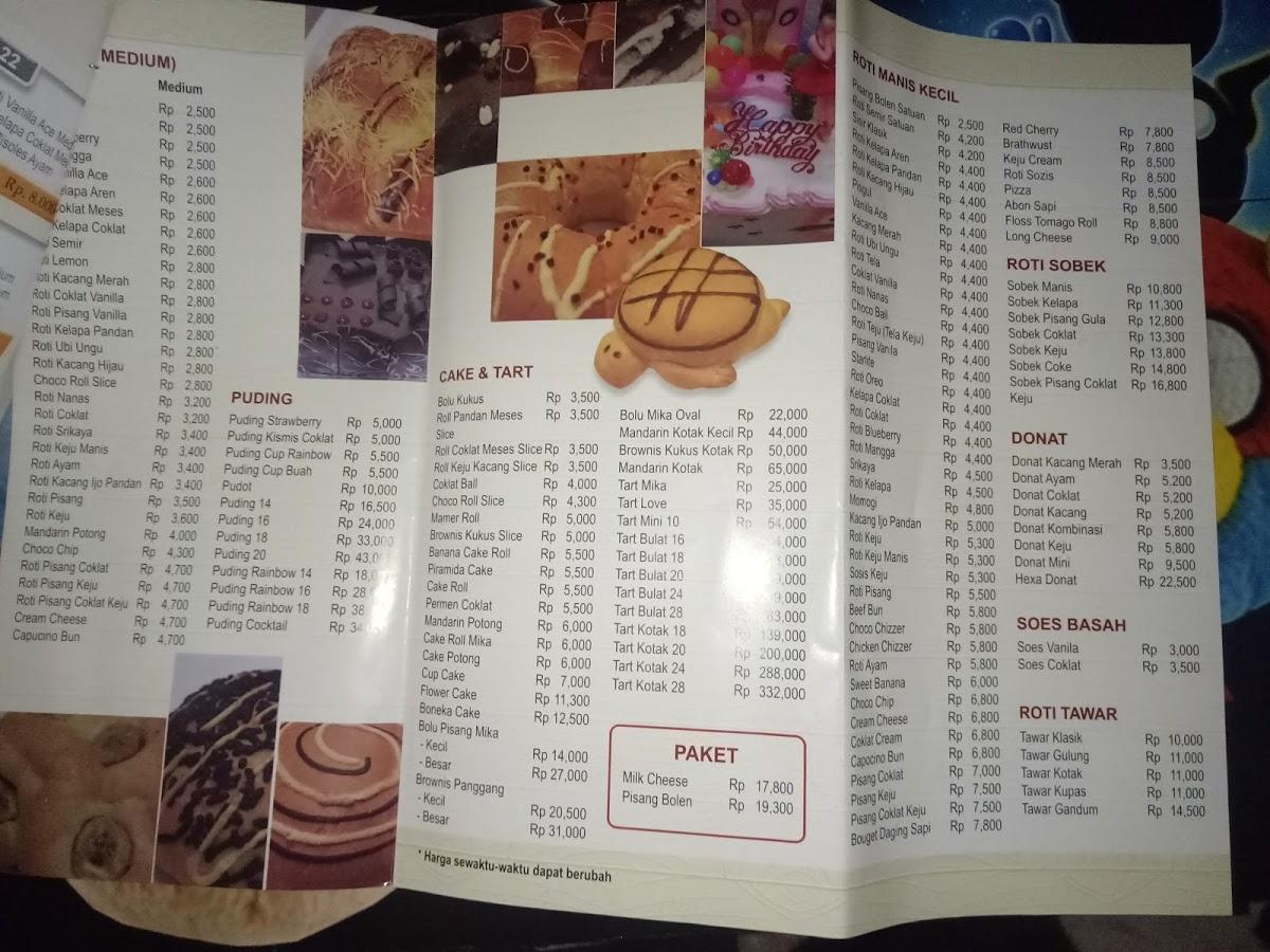 Menu at Buana Bakery, Semarang, Blk. B