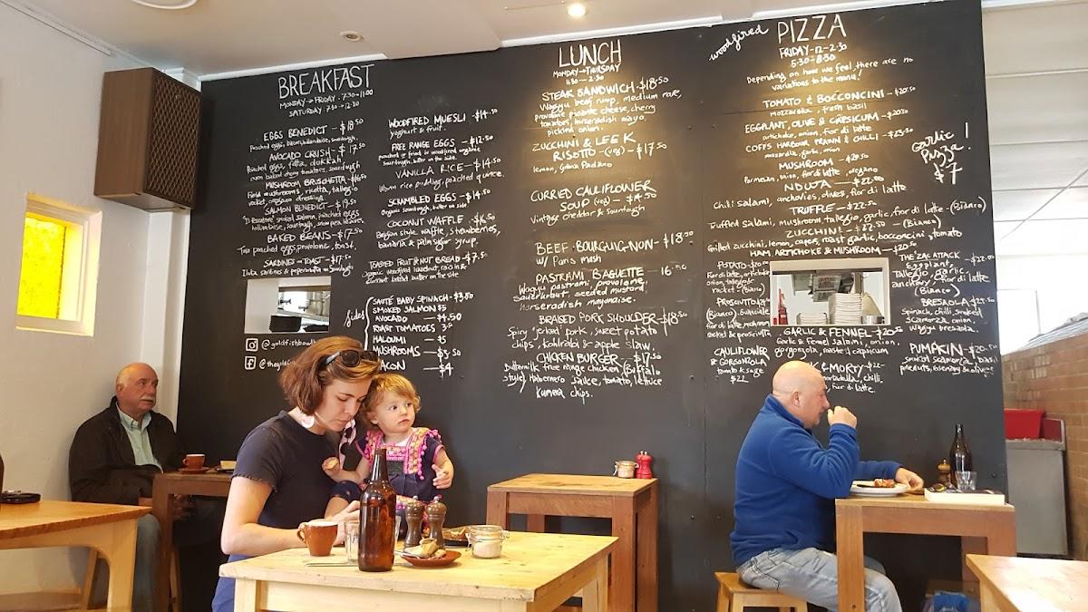 Menu at Goldfish Bowl Bakery, Armidale