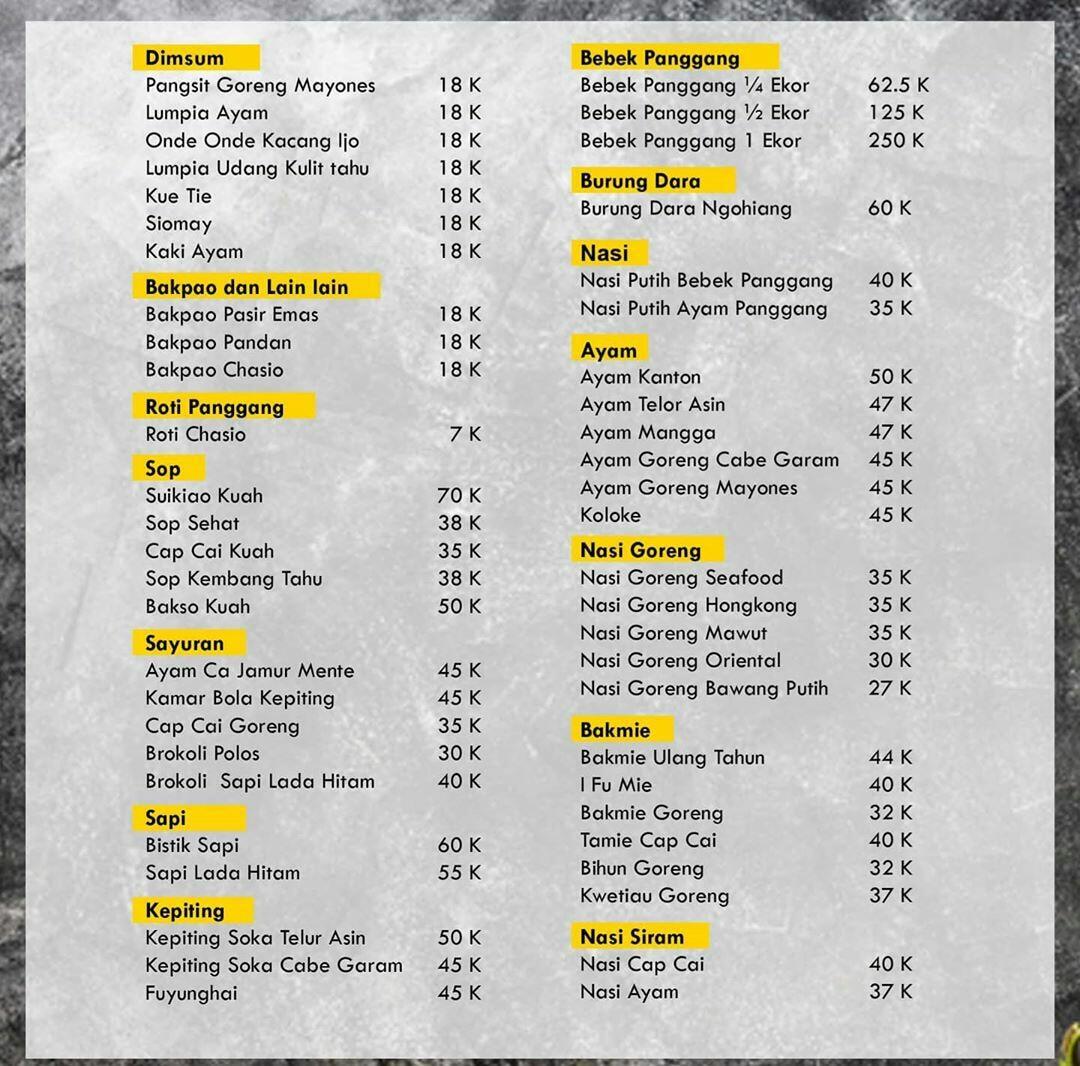 Menu at Green Leaf Resto,Malang restaurant, Wedoro
