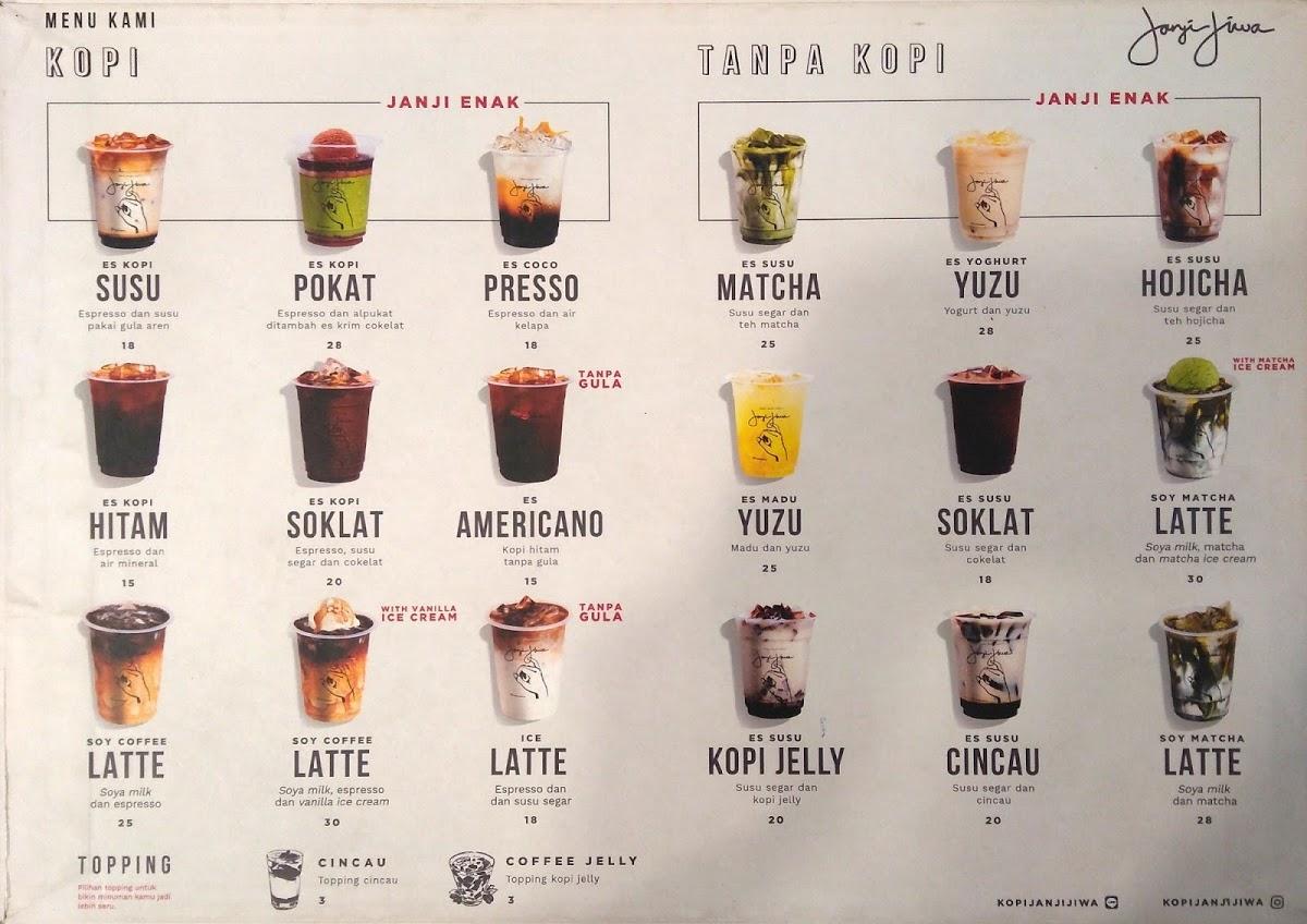Carta de Kopi Janji Jiwa Joglo, West Jakarta