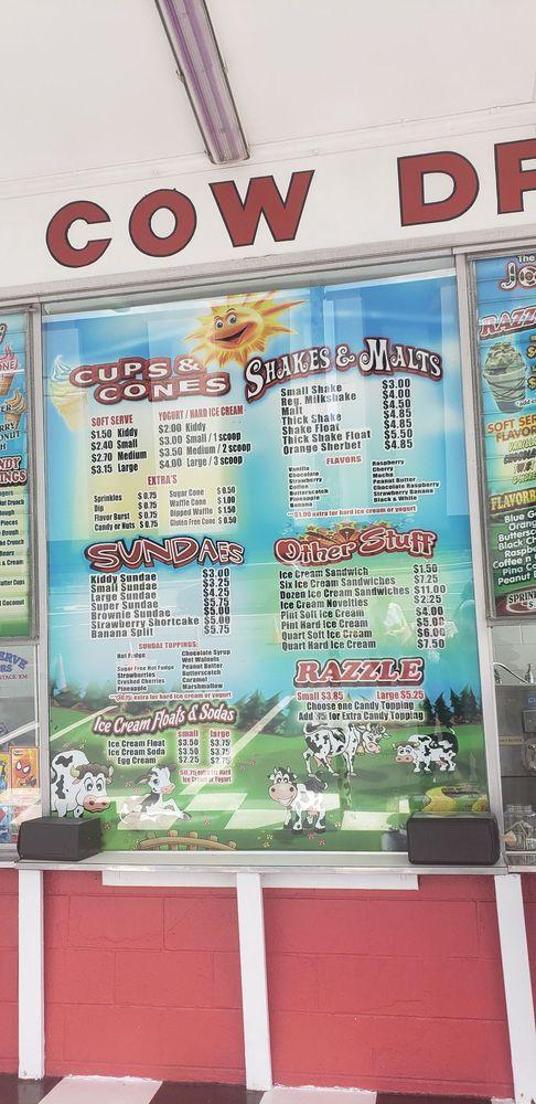 Menu at The Jolly Cow, Lake Katrine
