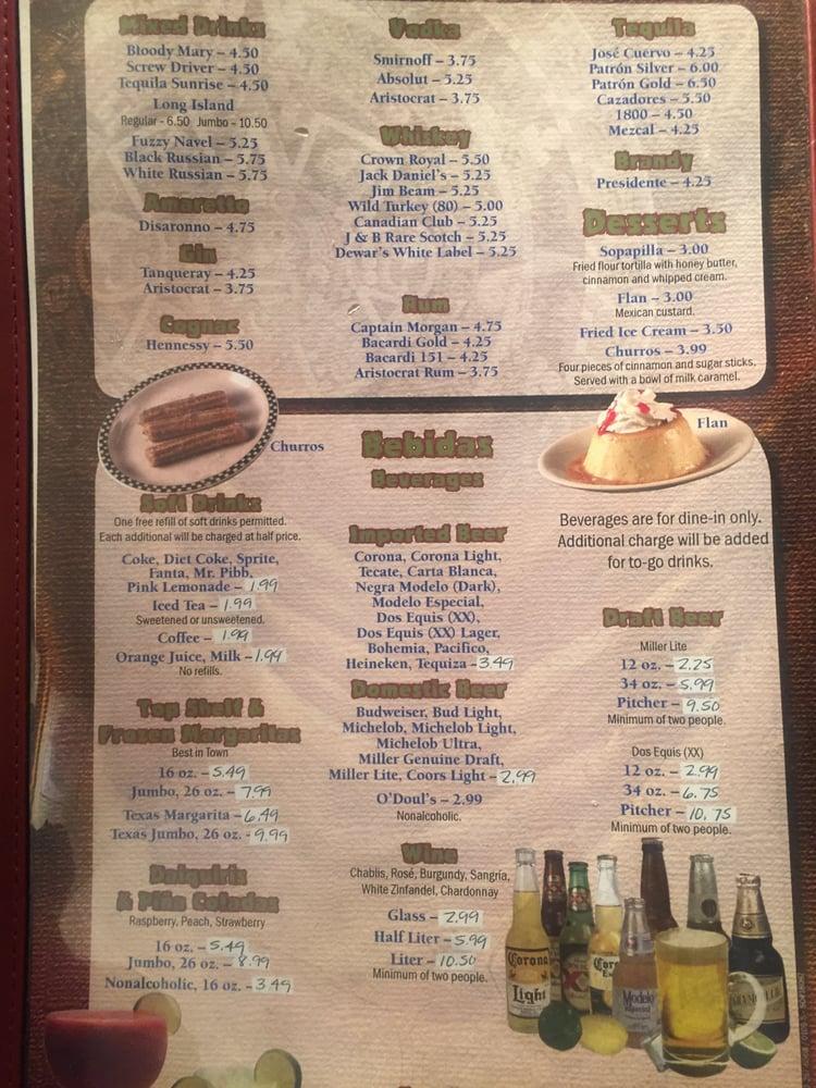 Menu at El Azteca - Norfolk restaurant, Norfolk, E Little Creek Rd